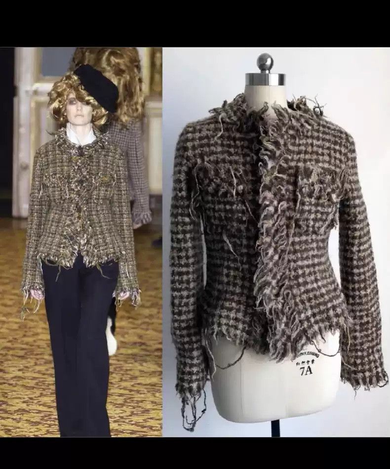 Junya Watanabe junya watanabe 2003aw Small Fragrant Wind Tear Edge Coat | Grailed