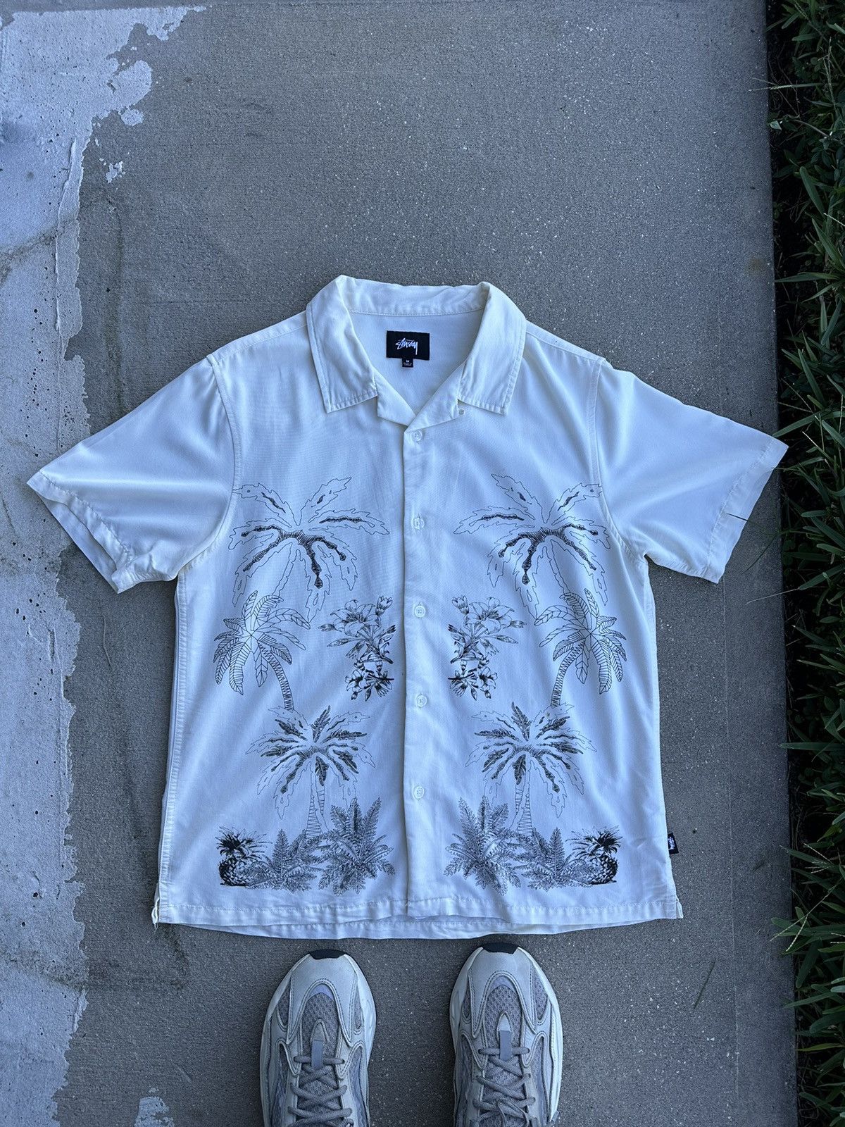 Stussy Stussy Palm Tree Button Up Shirt | Grailed