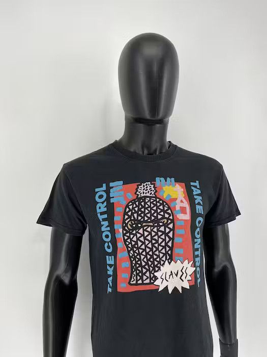 Vintage Slaves Take Control Punk Rock Band Shirt | Grailed