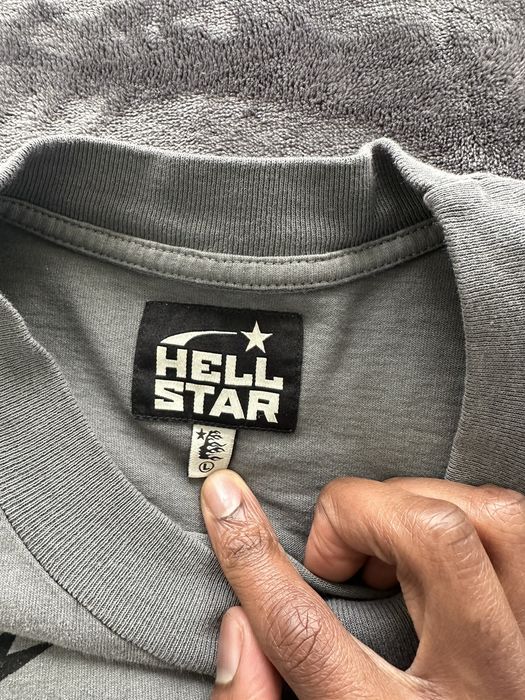 HELLSTAR Hellstar Grey T-Shirt | Grailed