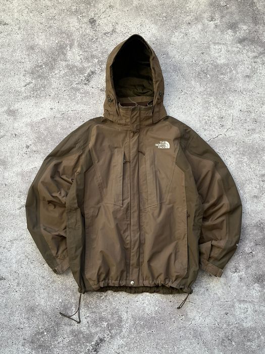 Vintage Vintage 90s The North Face Brown Jacket HyVent Gorpcore | Grailed