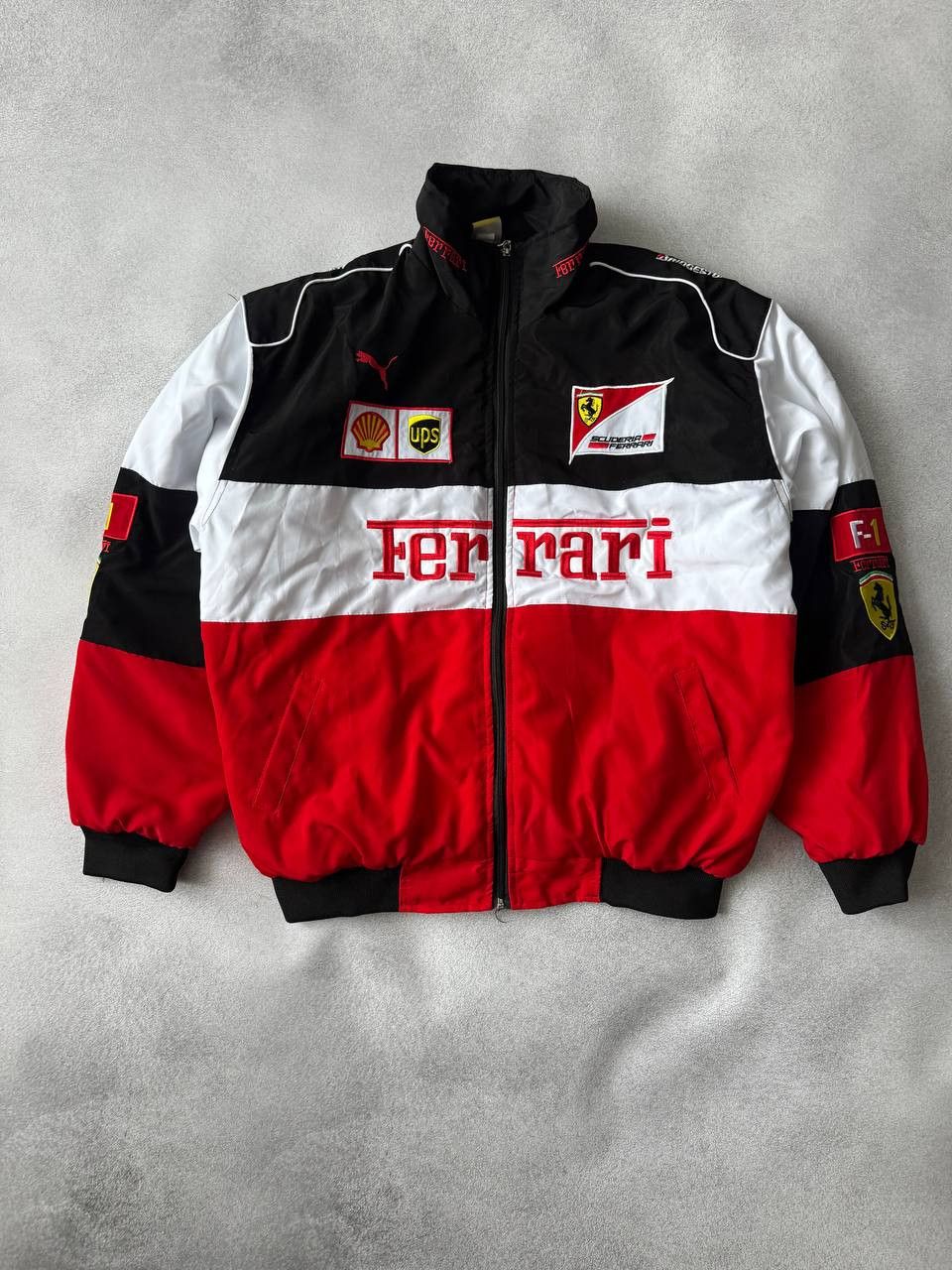 Ferrari × Formula 1 × Racing Racing Jacket Ferrari Vintage F1 puma y2k ...
