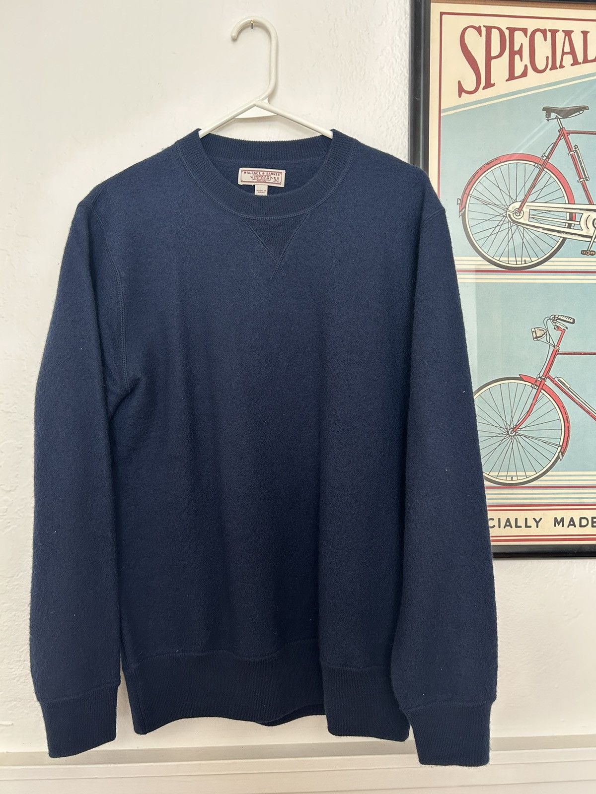 Wallace & Barnes Wallace & Barnes boiled merino wool crewneck ...