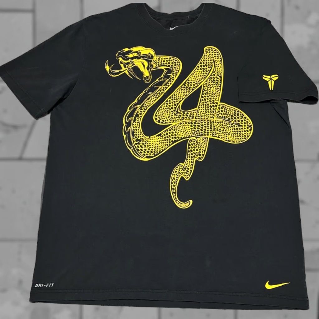 Nike VINTAGE Nike Los Angeles Lakers Kobe Bryant Dri-Fit Snake Black ...