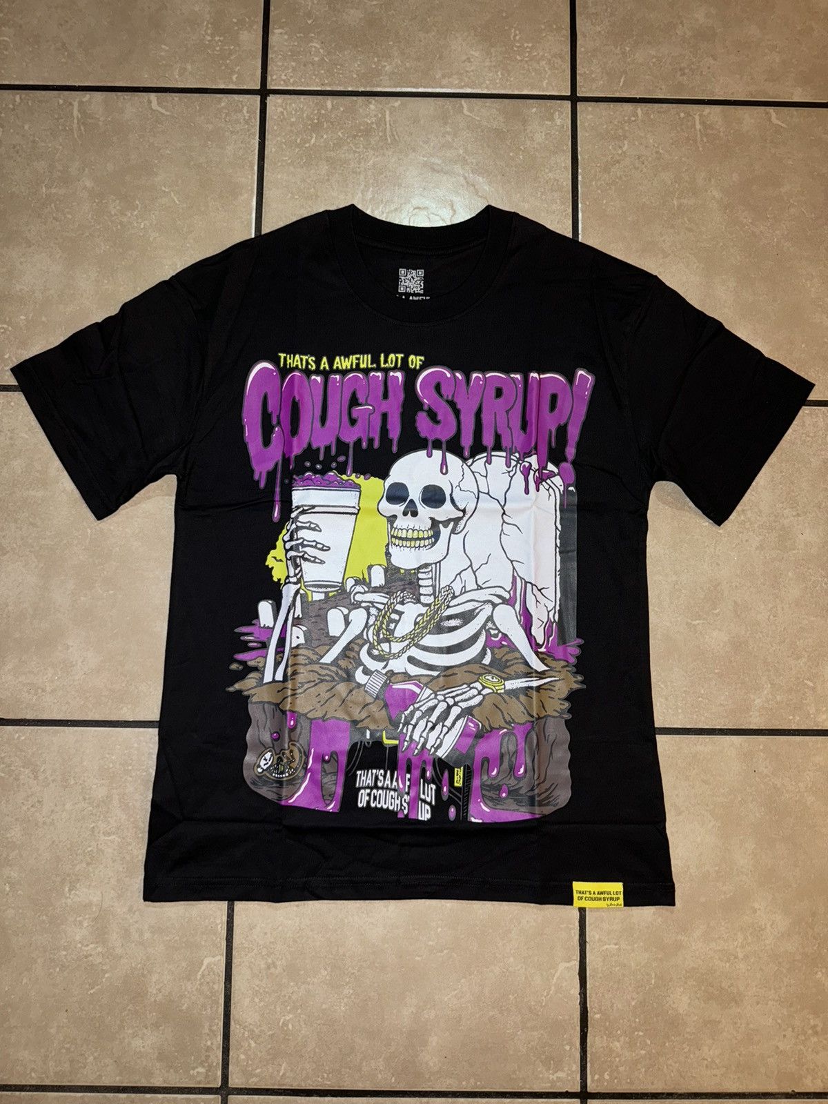 Awful Lot of Cough Syrup ALOCS Skeleton T-Shirt | Grailed