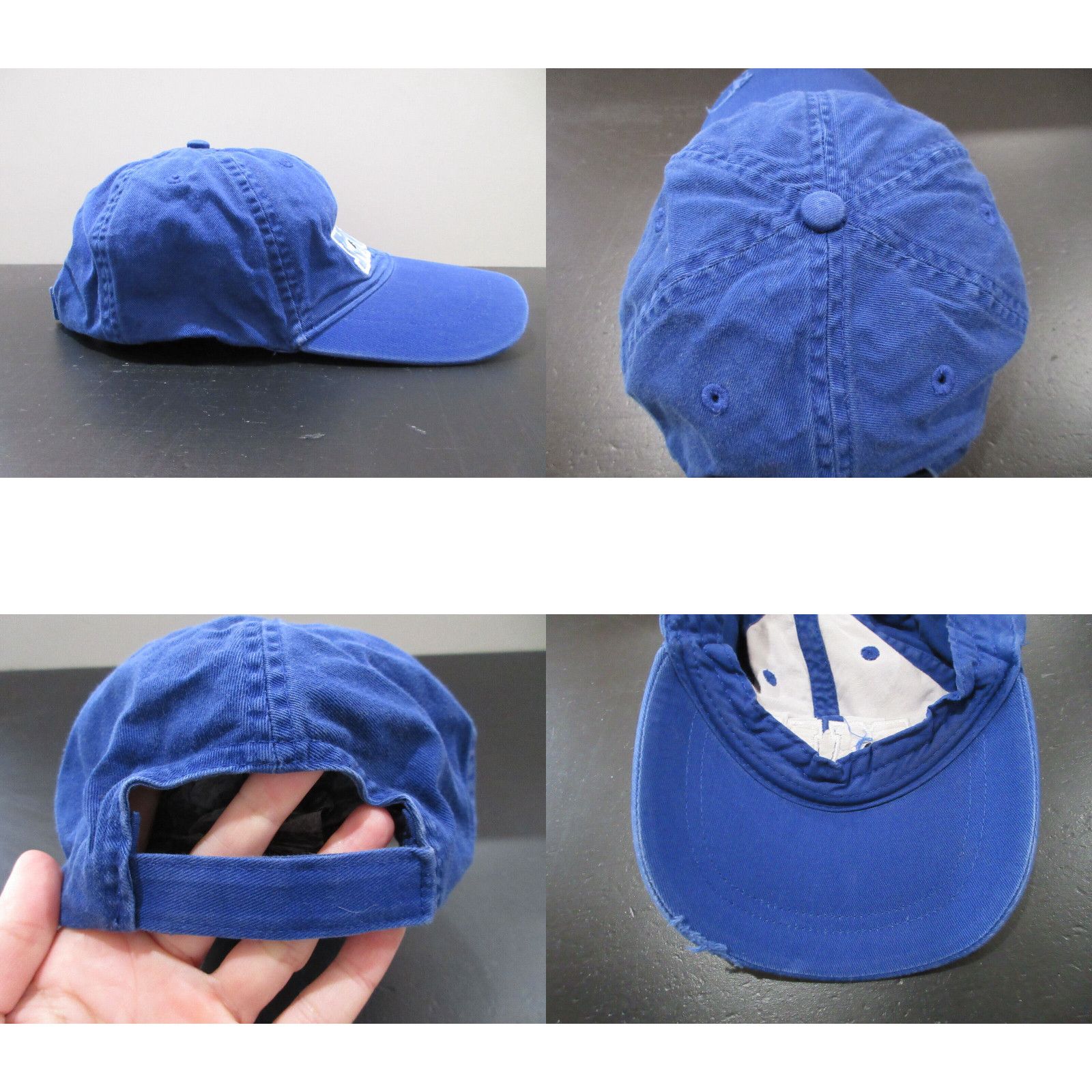 Disney Monsters Inc Hat Cap Strap Back Blue Pixar MU Disney World Magic ...