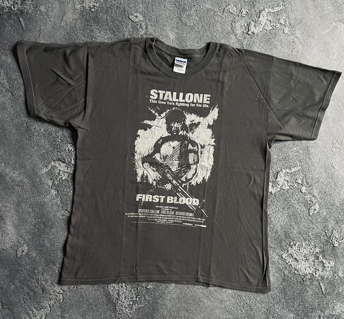 Vintage Vintage 1982 Rambo First Blood Movie Stallone T-Shirt | Grailed