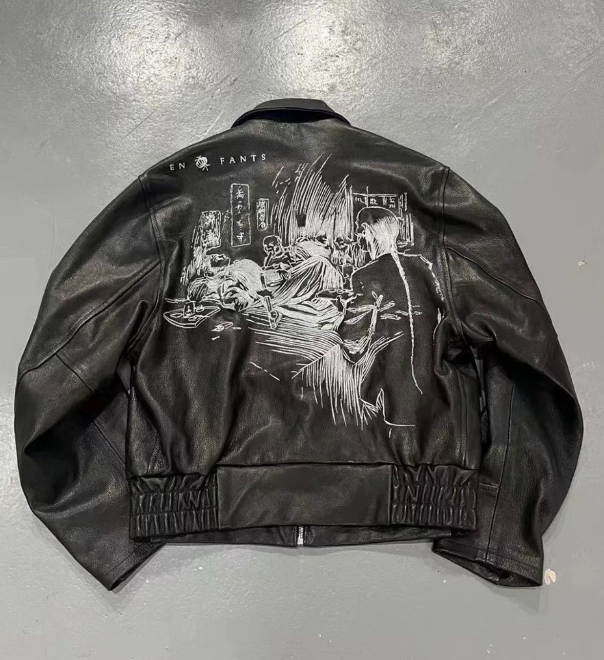 Enfants Riches Deprimes ERD FW23 Opium Den Frank Leather Jacket Black ...