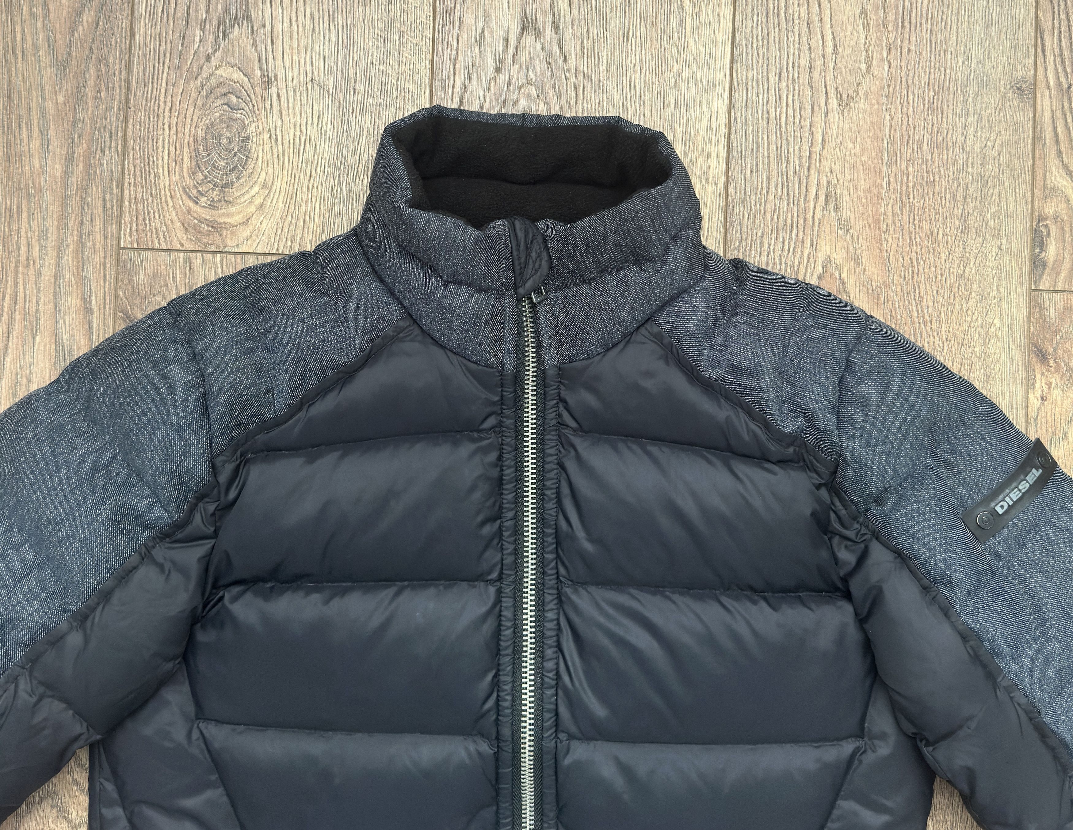 Diesel Diesel Down Puffer Jacket Black Gray Size S-M Casual Clothin ...