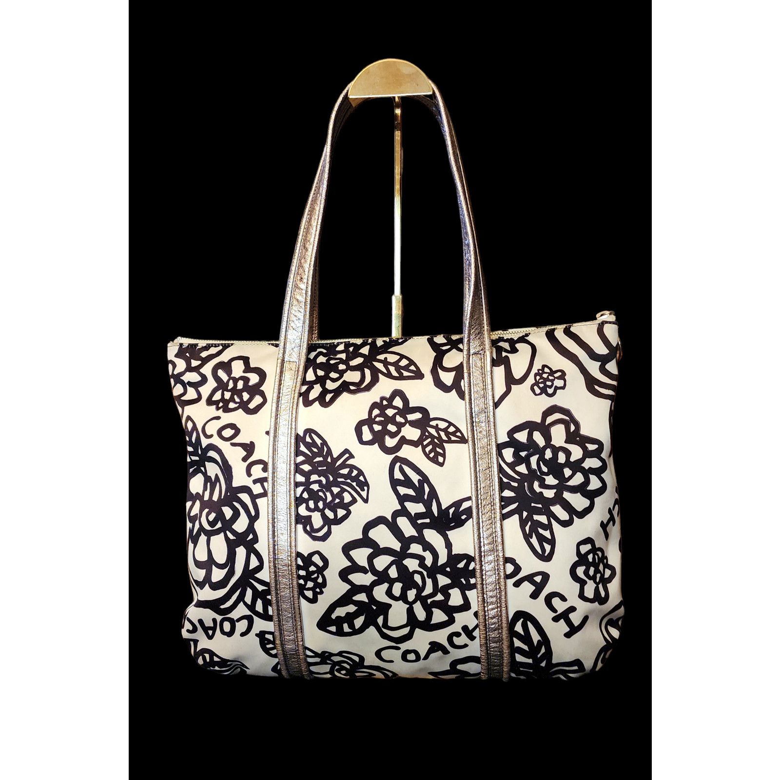 Coach Limited Edition Poppy Glam Tote With Floral Graffiti | Grailed