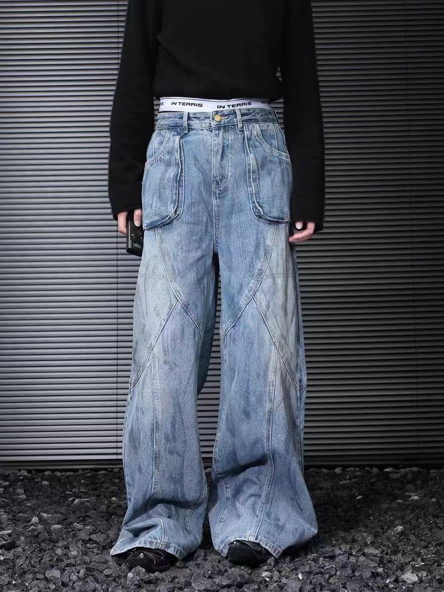 Japanese Brand × Jean × Streetwear Deconstructed washed distressed ...