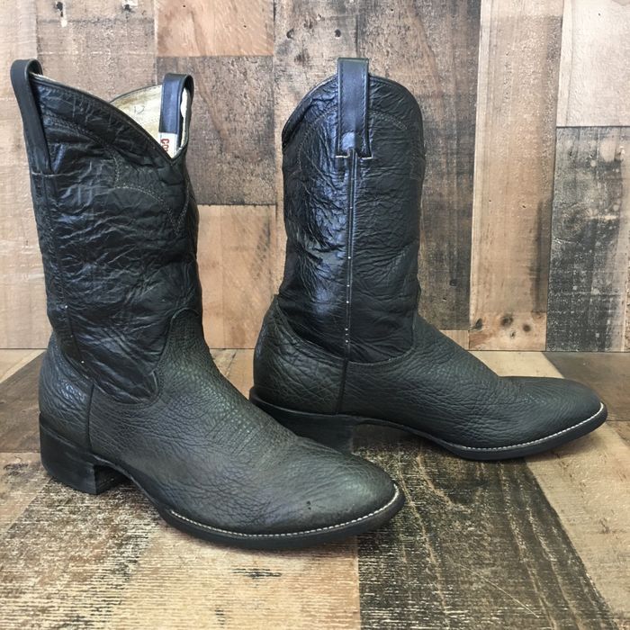 Other Cowtown Vintage Classic Black Round Toe Cowboy Boots 10.5 D | Grailed
