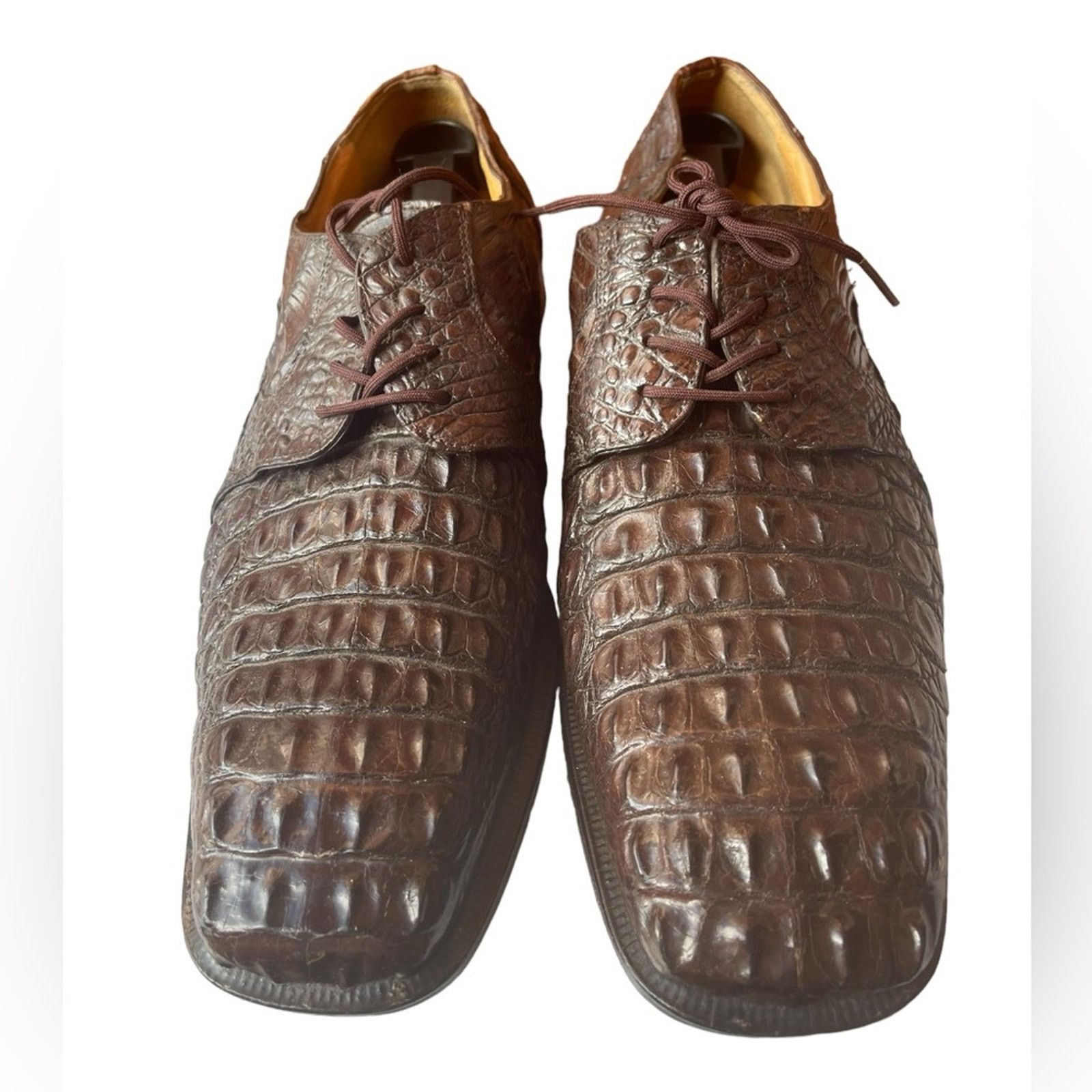 Other Slick Exotica Genuine Hornback Alligator Brown Shoes 13 | Grailed