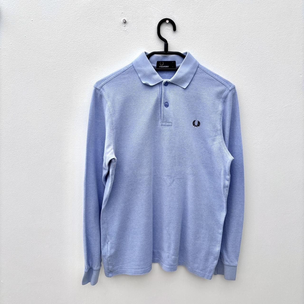 Fred Perry Fred Perry light blue long sleeve polo shirt YL XS | Grailed