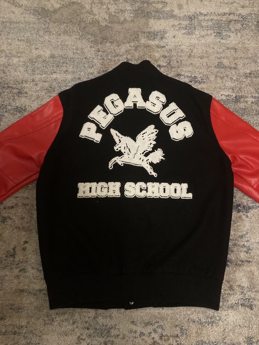 Leather Jacket RARE Trippie Redd Pegasus High School Leather Jacket ...