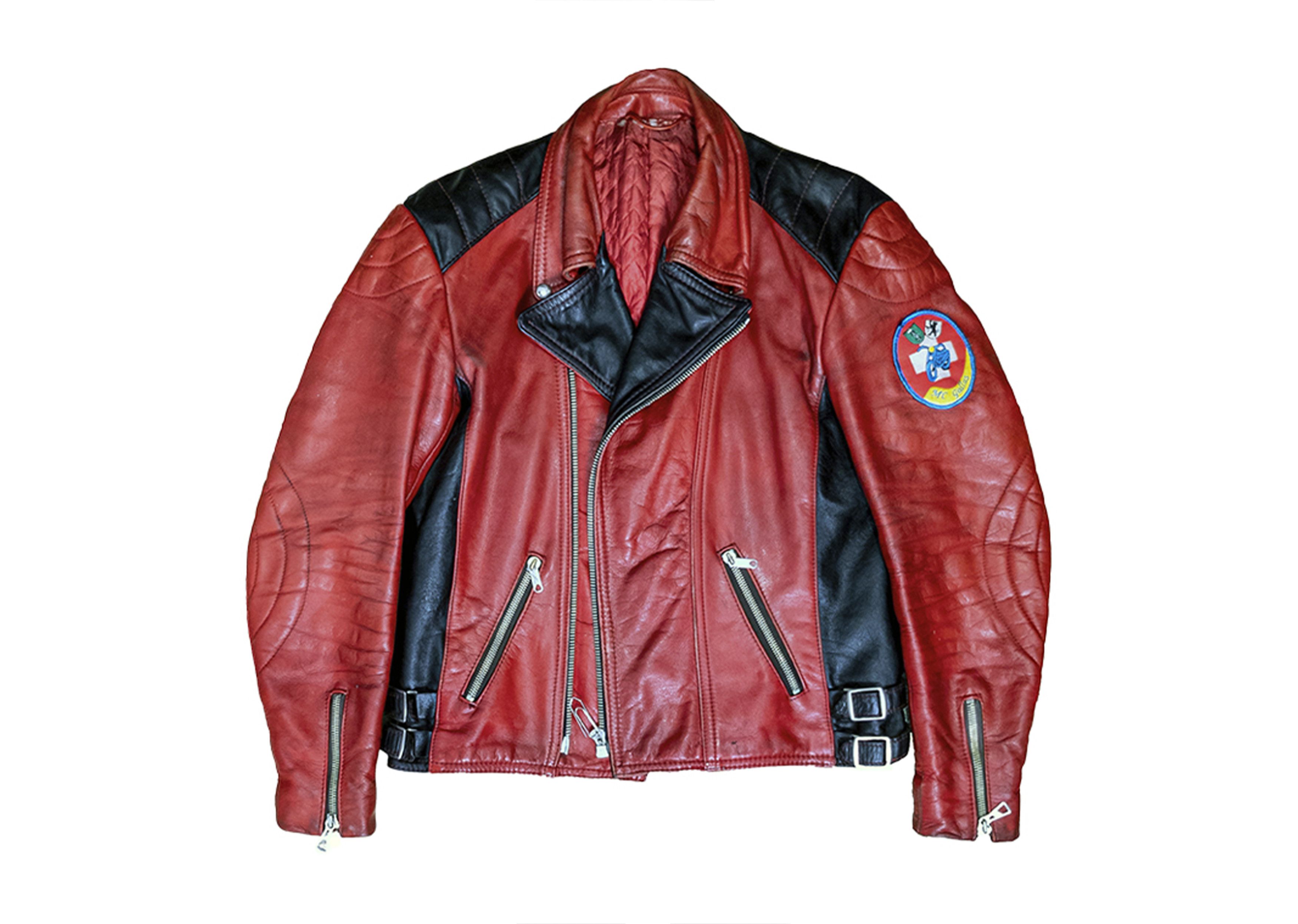 Archival Clothing × MOTO × Vintage Vintage 70s Red Leather Motorcycle ...
