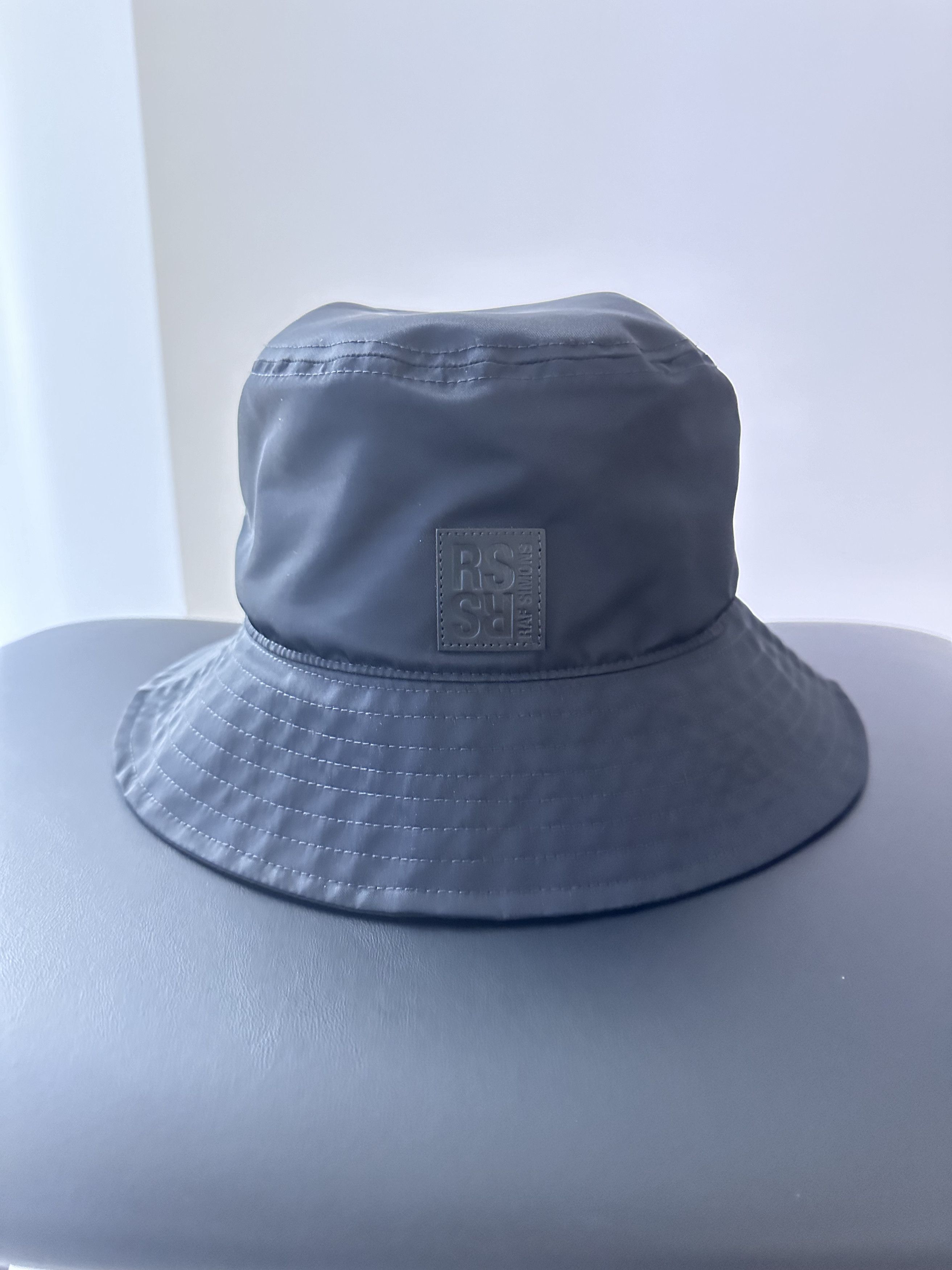 Raf Simons Black Patch Bucket Hat | Grailed