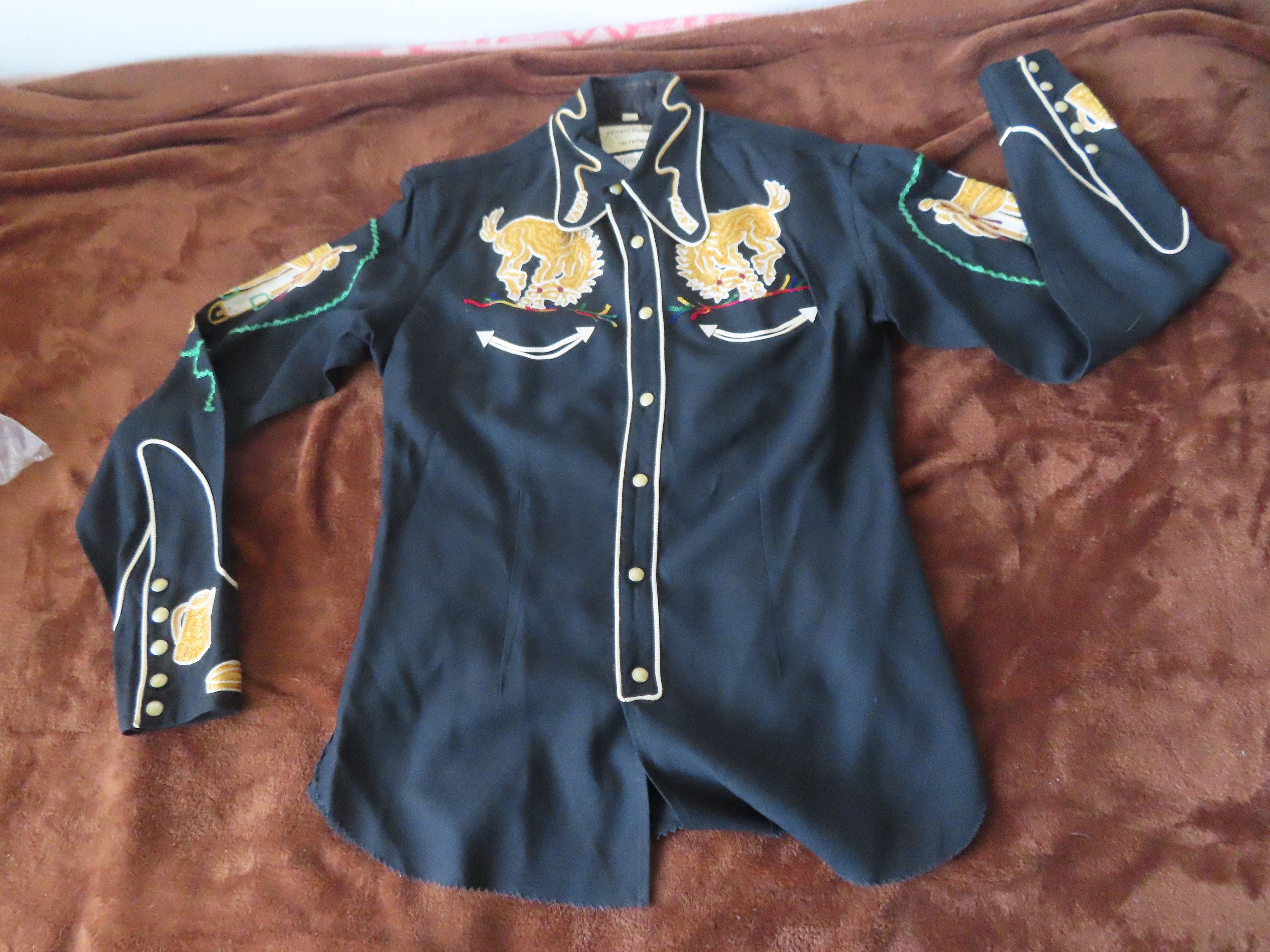 Vintage VTG WESTERN SHIRT FRONTEX MODEL RODEO BUCKING BRONCOS | Grailed