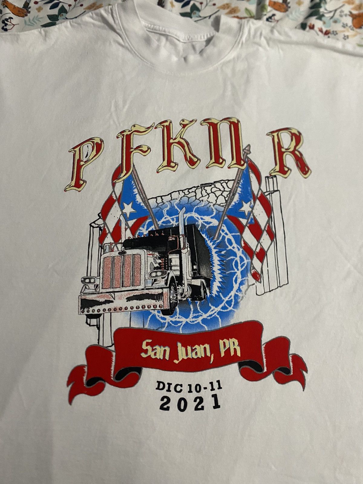 Streetwear × Vintage Bad bunny PFKNR TEE PR EXCLUSIVE | Grailed