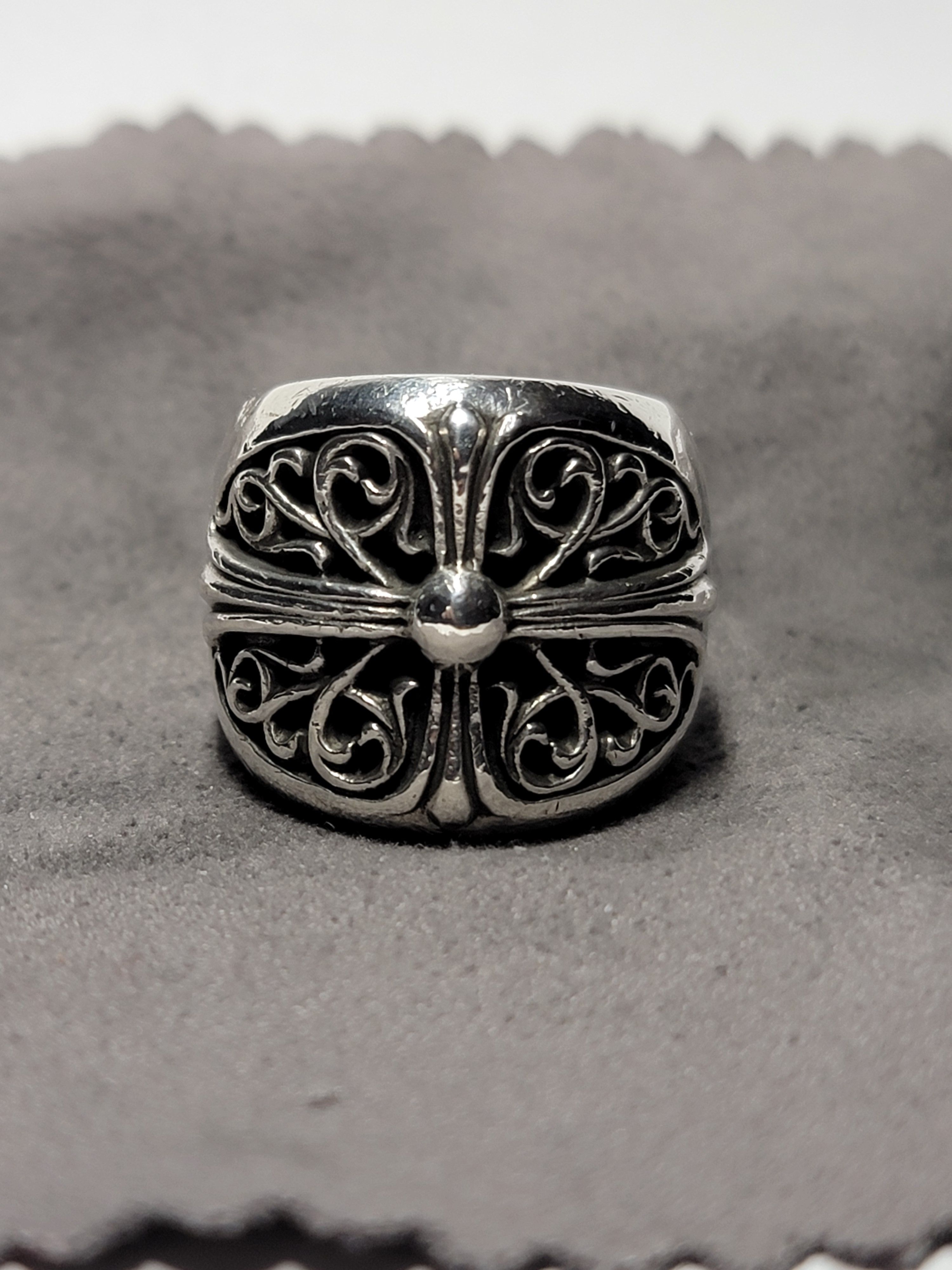 Chrome Hearts Chrome hearts classic oval ring sz 10 5/8 | Grailed