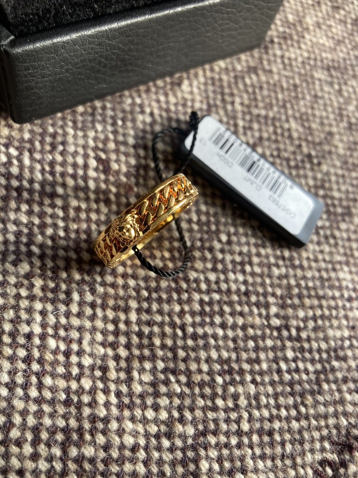 Versace Versace Gold Medusa Head Chained Bang Ring Metal | Grailed