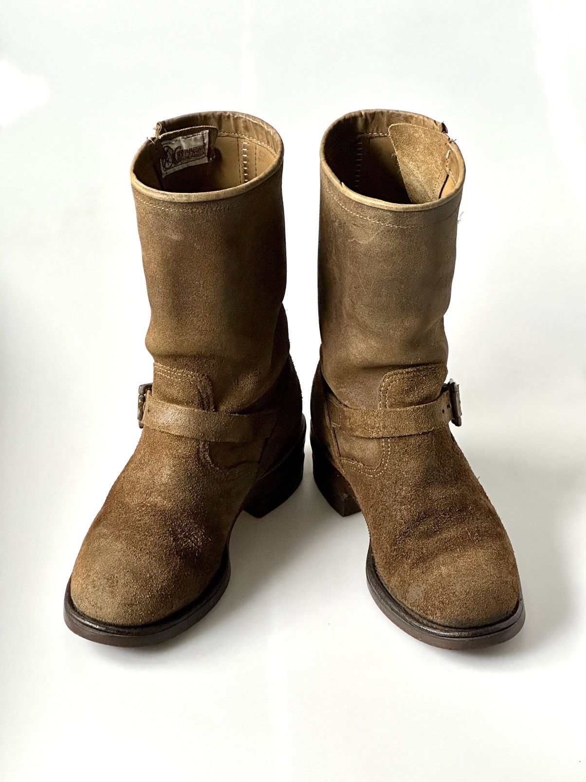 Red Wing Chippewa Roughout Engineer Boots | Grailed