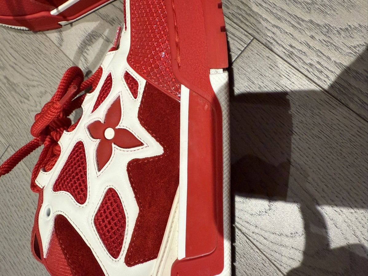 Louis Vuitton ****RARE RED SKATER LV SNEAKERS | Grailed