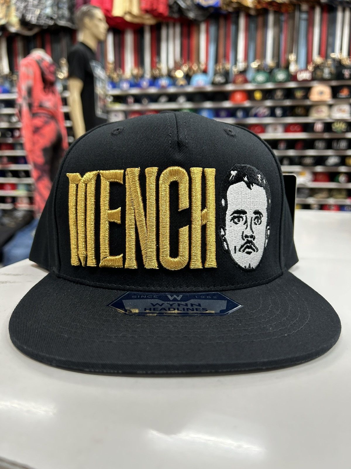 Streetwear × Vintage El Mencho Gold Emblem Portrait Black SnapBack ...