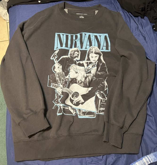 American Eagle Outfitters American Eagle Nirvana band sweater | Grailed