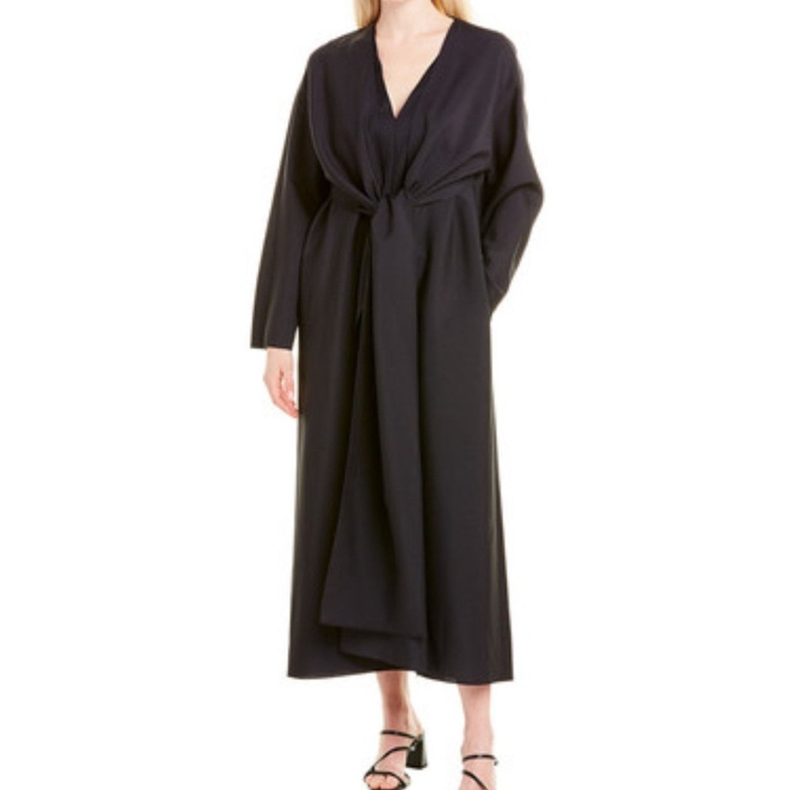 The Row THE ROW Clementine Knotted Maxi Dress Dark Navy | Grailed