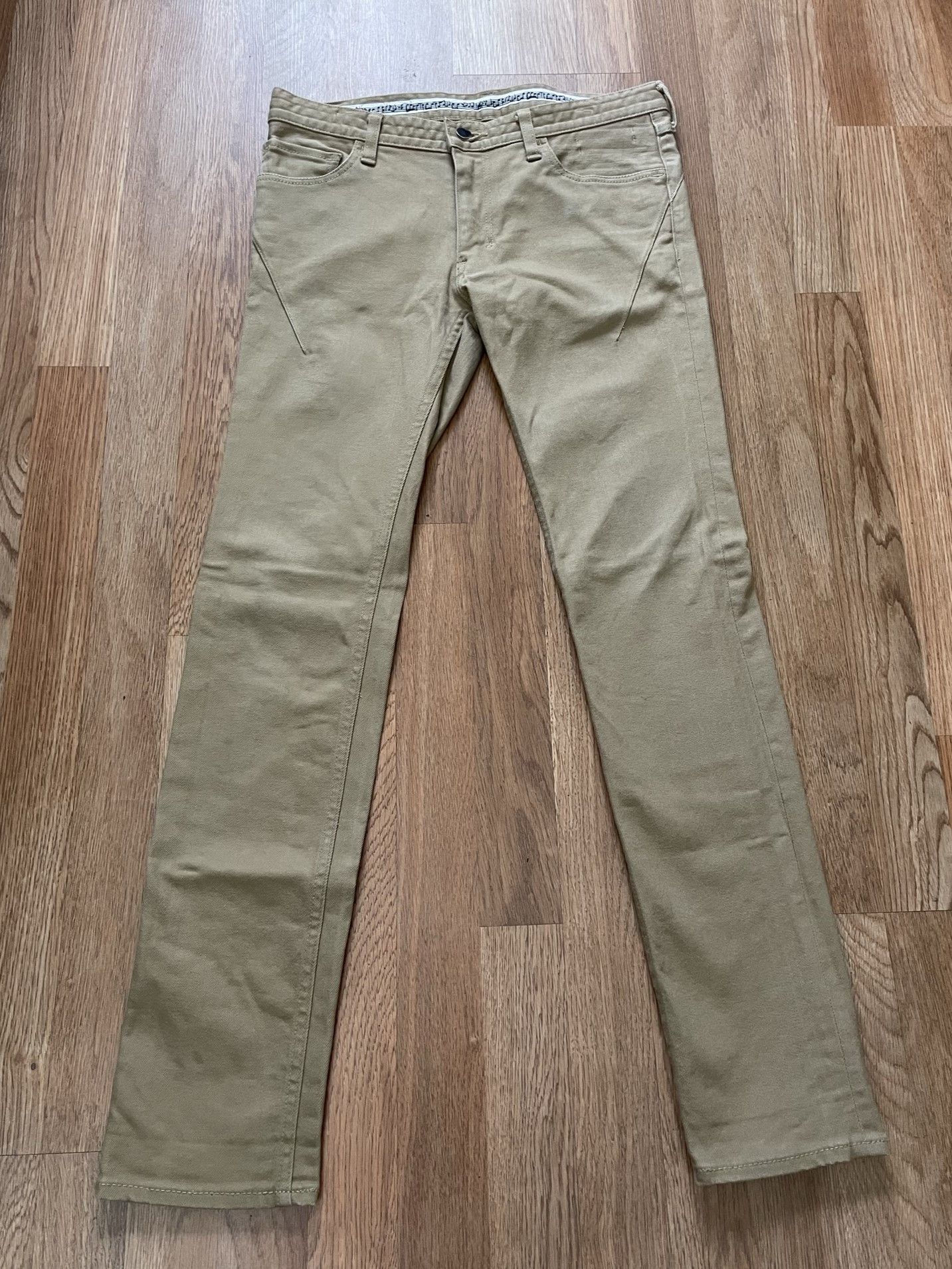 Number (N)ine FW08 Number Nine Crying Heart Pain Khaki Denim Jeans ...