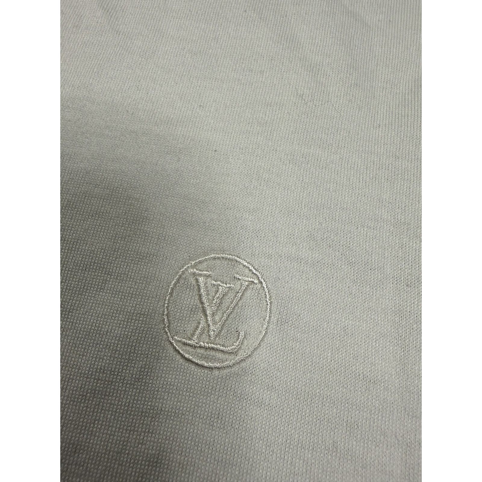 Louis Vuitton LV Pin Logo Tee White Used Large | Grailed