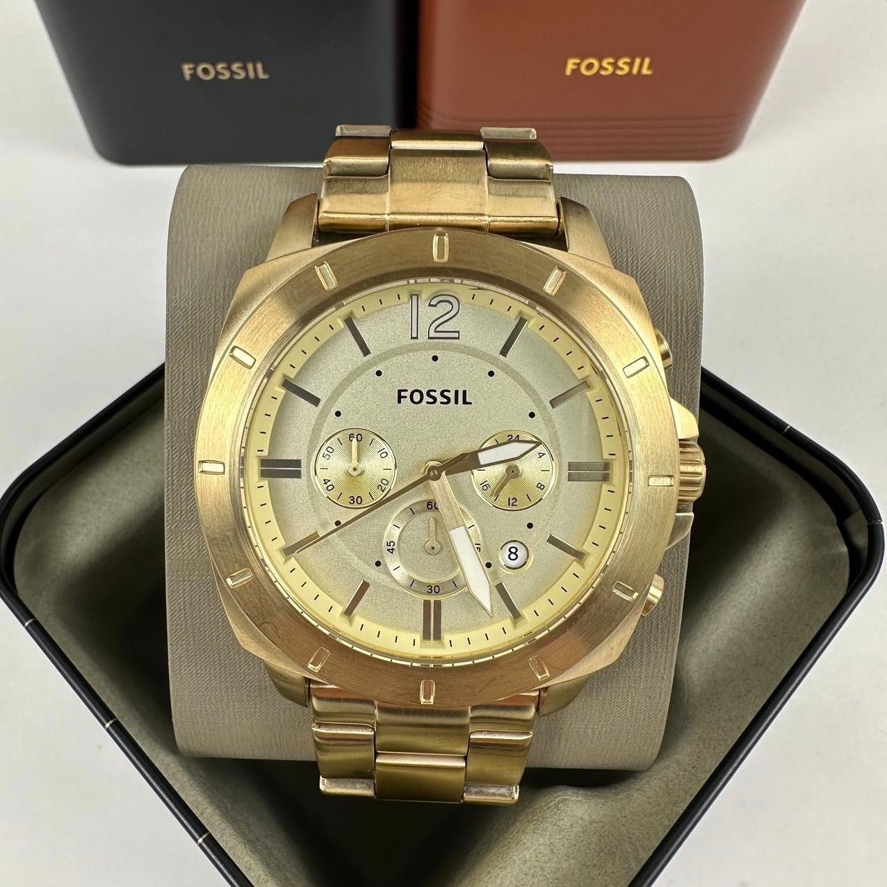 Fossil Fossil Mens Watch Gold-Tone Privateer Sport Chronograph NWT ...