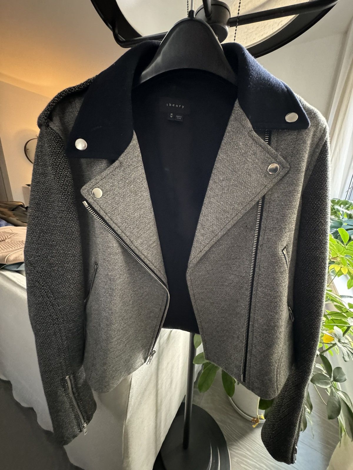 Theory Theory Fabric Moto Jacket | Grailed