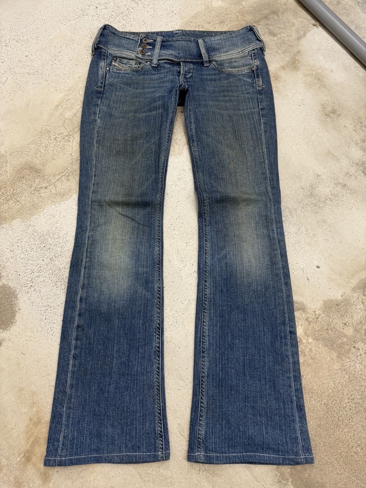 Diesel Vintage Diesel Women Cherock Low Rise Flare Denim Pants | Grailed