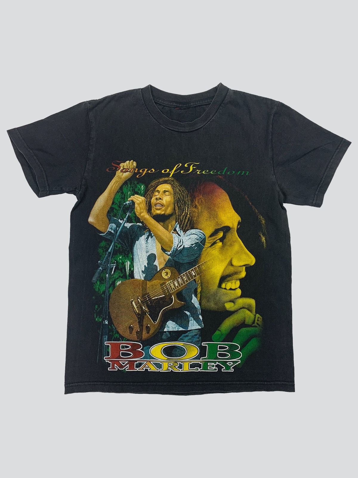 Vintage Vintage Bob Marley Rap Shirt Songs Of The Freedom Bob Marley ...