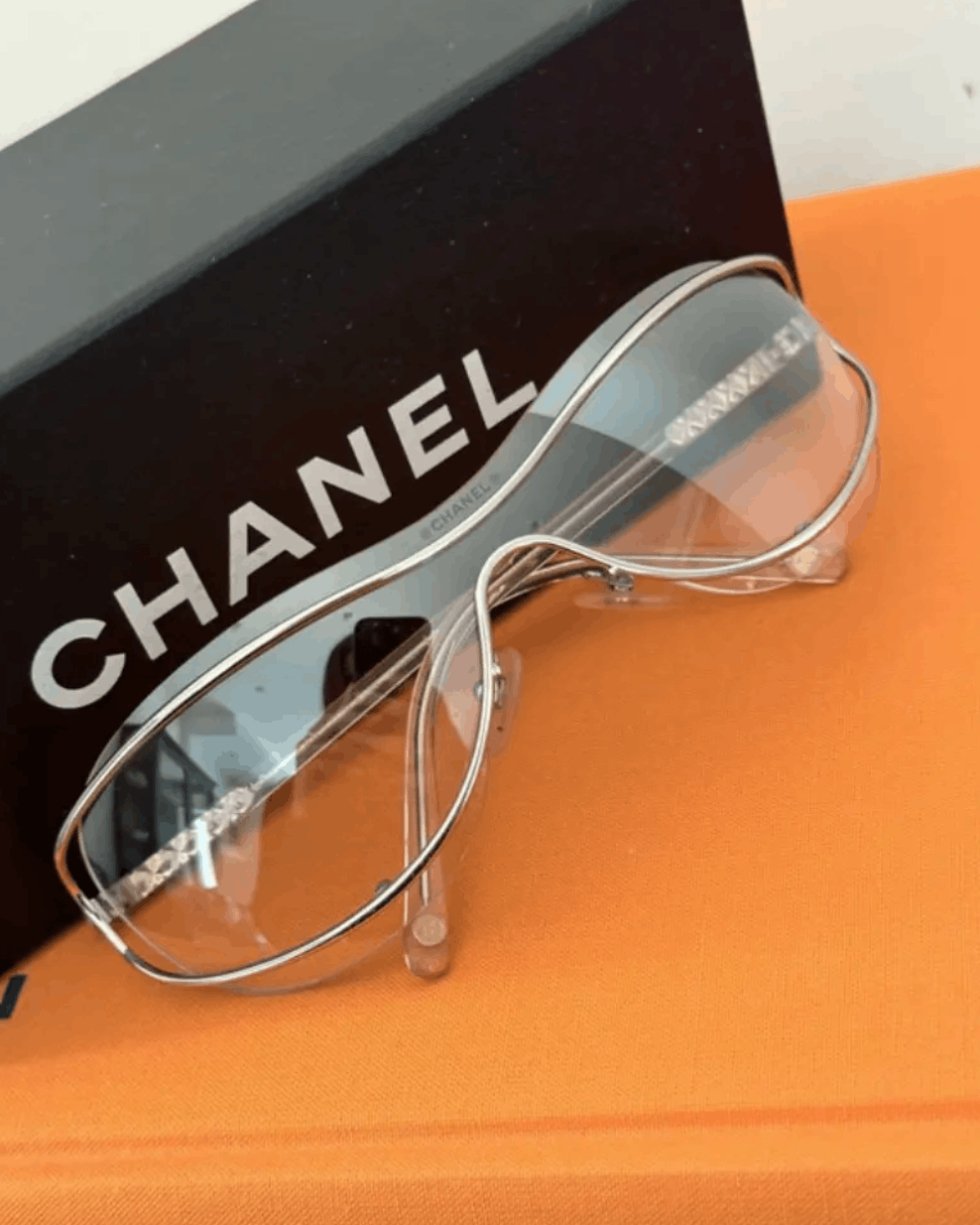 Chanel × Vintage CHANEL SUNGLASSES 4028 LOGO ICONIC 4017 Mask RI852 | Grailed