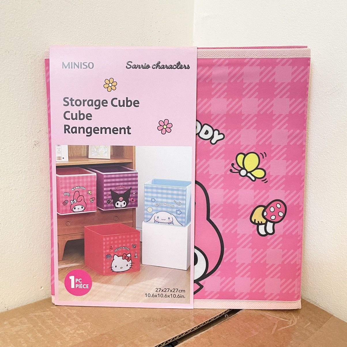 Other Miniso X My Melody Fabric Storage Cube + FREEBIES | Grailed