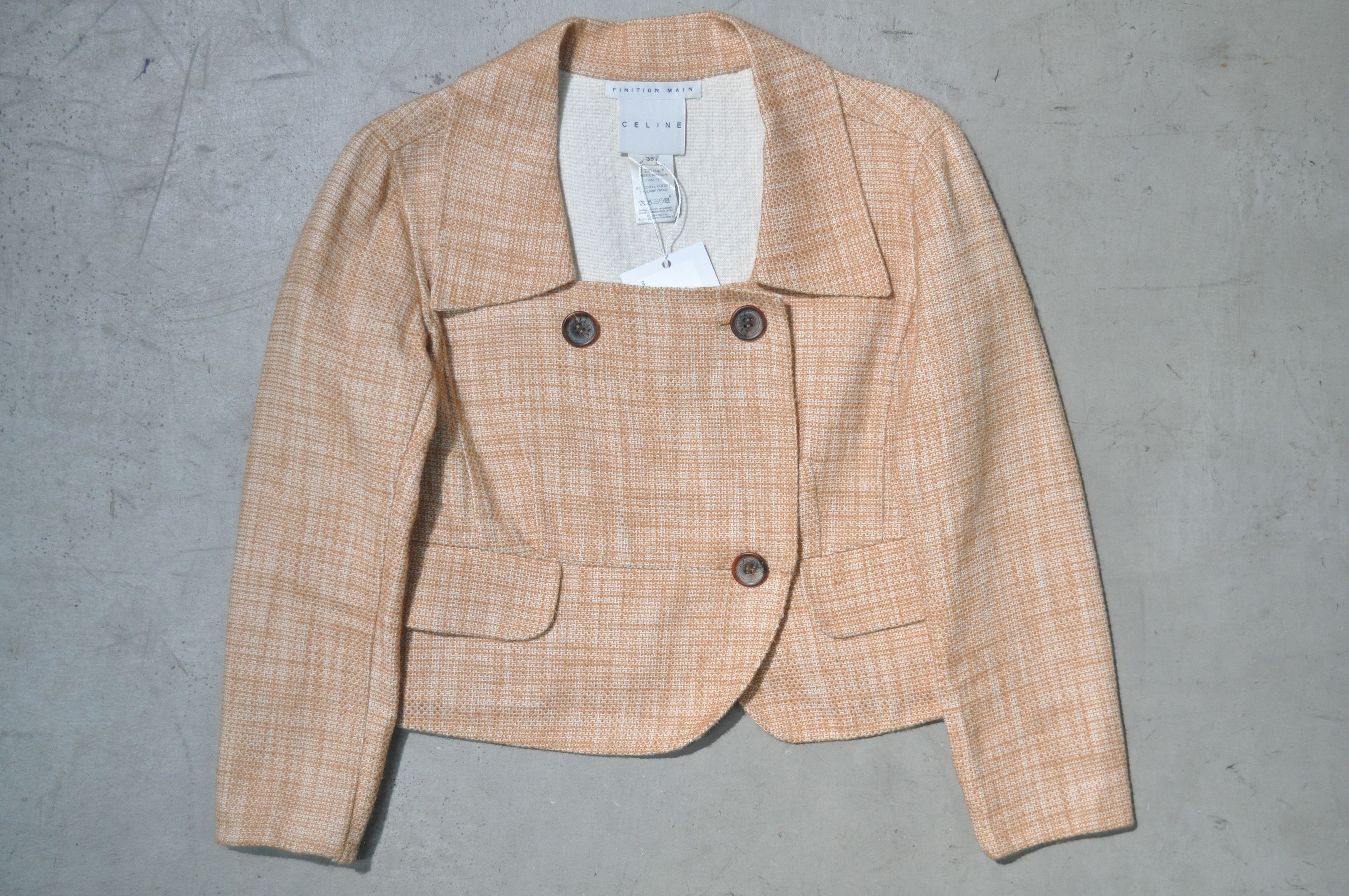 Celine Celine - Cropped Tweed Coat | Grailed
