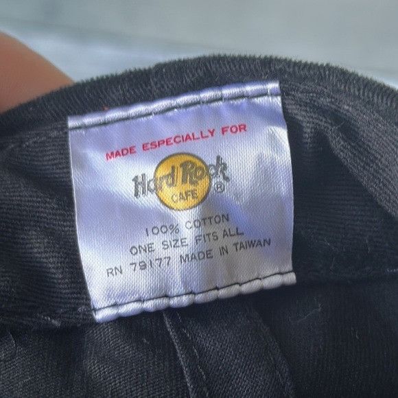 Hard Rock Cafe VINTAGE 90S HARD ROCK LONDON BLACK BASEBALL HAT | Grailed