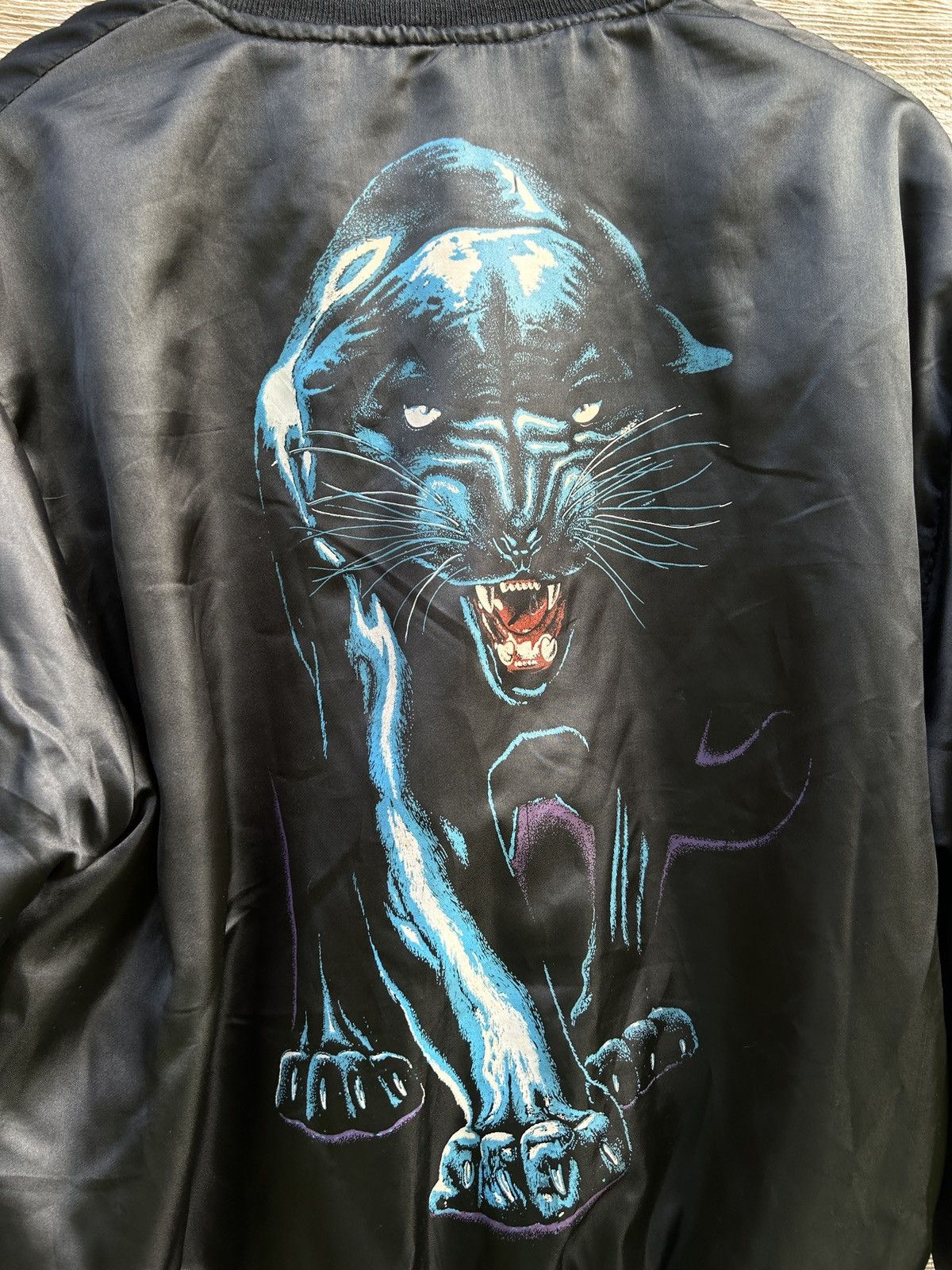 Vintage 90s Vintage Harley 3D Emblem Style Panther Rave Bomber | Grailed