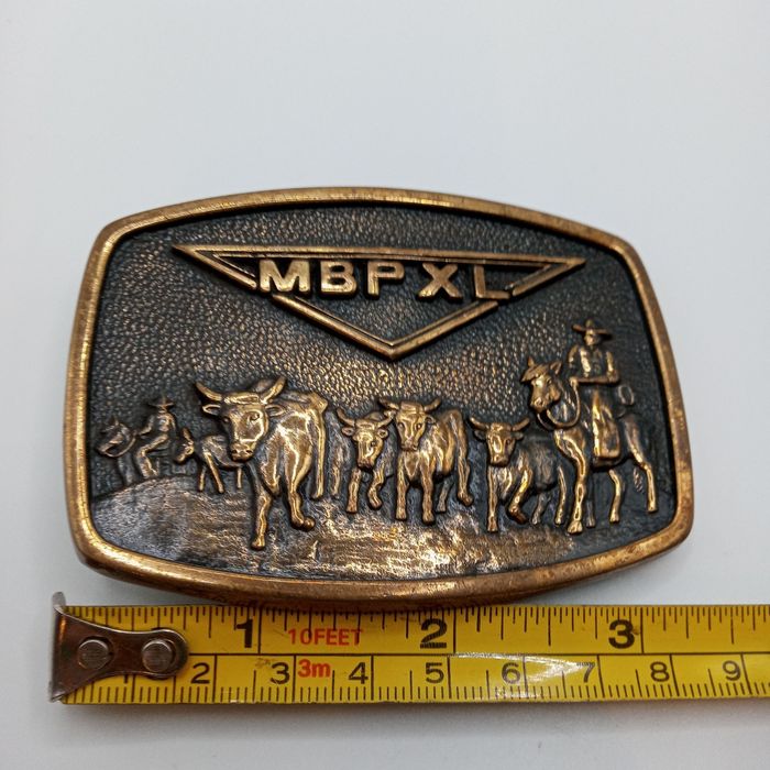 Vintage Cattle Drive Belt Buckle Excel Beef MBPXL Cargill Meats | Grailed