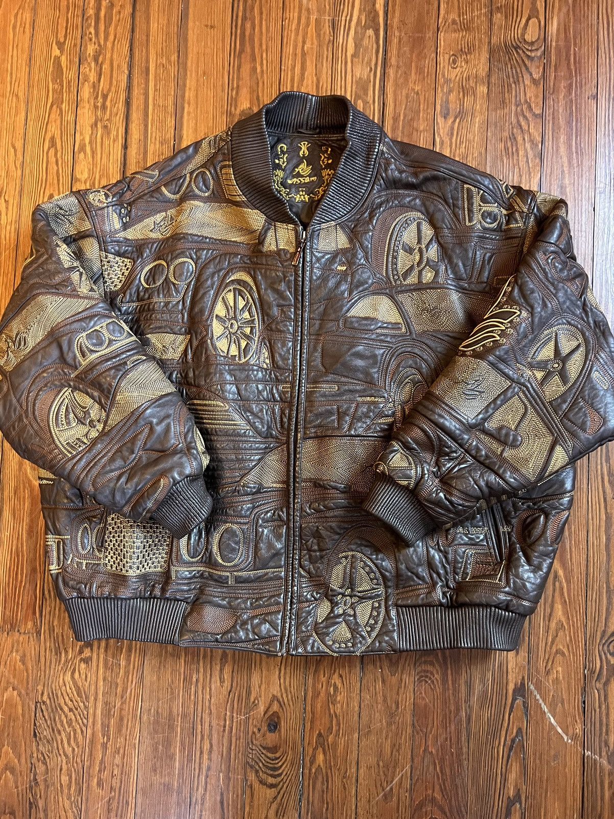 Al Wissam × Vintage AL WISSAM CAR LEATHER JACKET BENTLEY MERCEDES ...