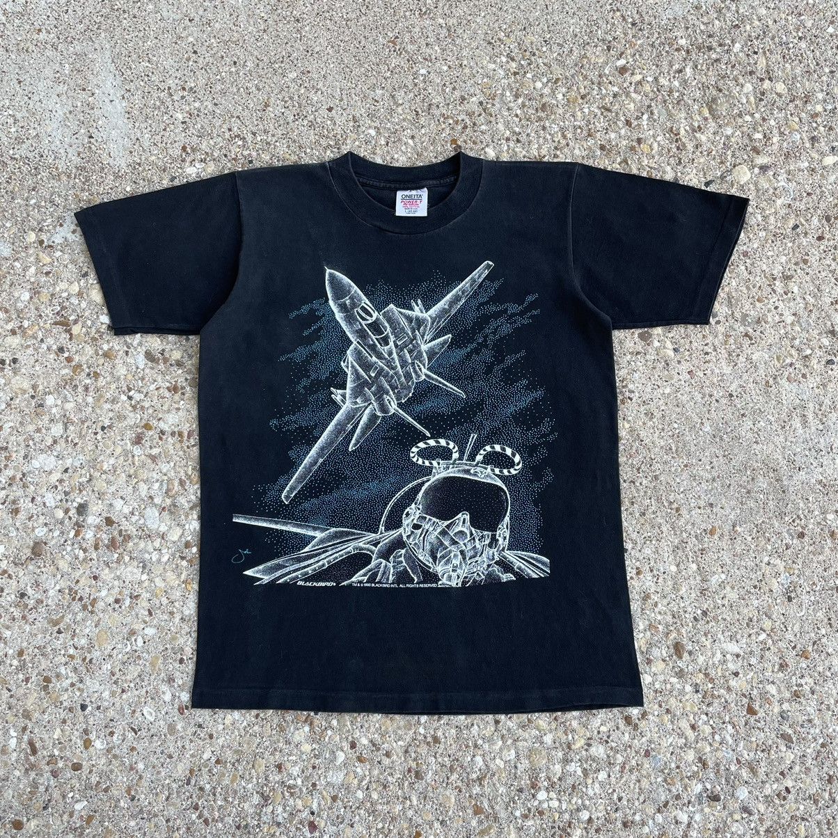 Vintage Crazy vintage 90s F-14 Tomcat fighter Jet graphic tshirt | Grailed