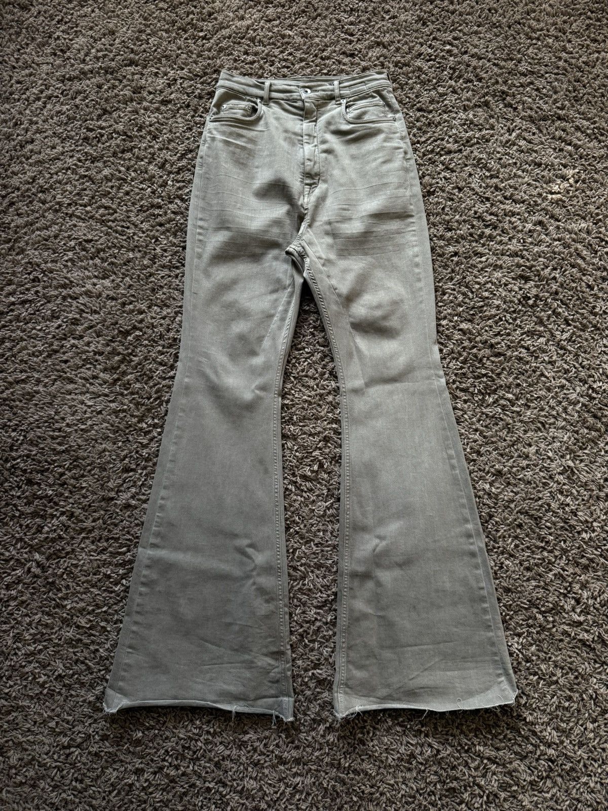 Rick Owens × Rick Owens Drkshdw RICK OWENS BOLAN BOOTCUT PEARL size 30 ...