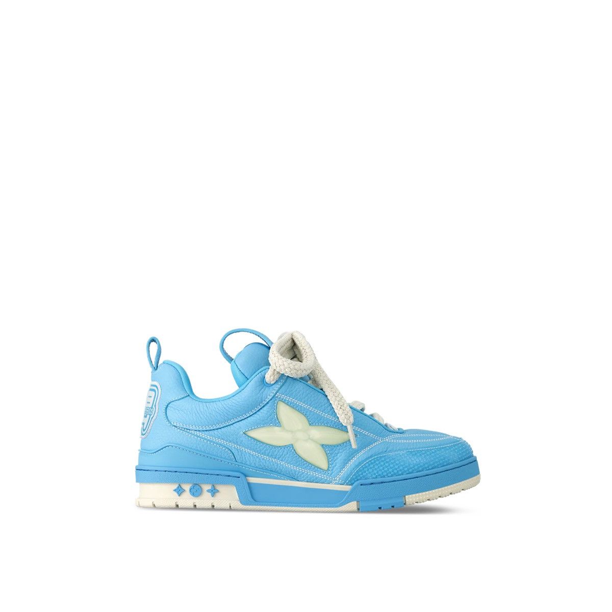 Louis Vuitton LV Trainer Flower Logo Sneakers in blue | Grailed