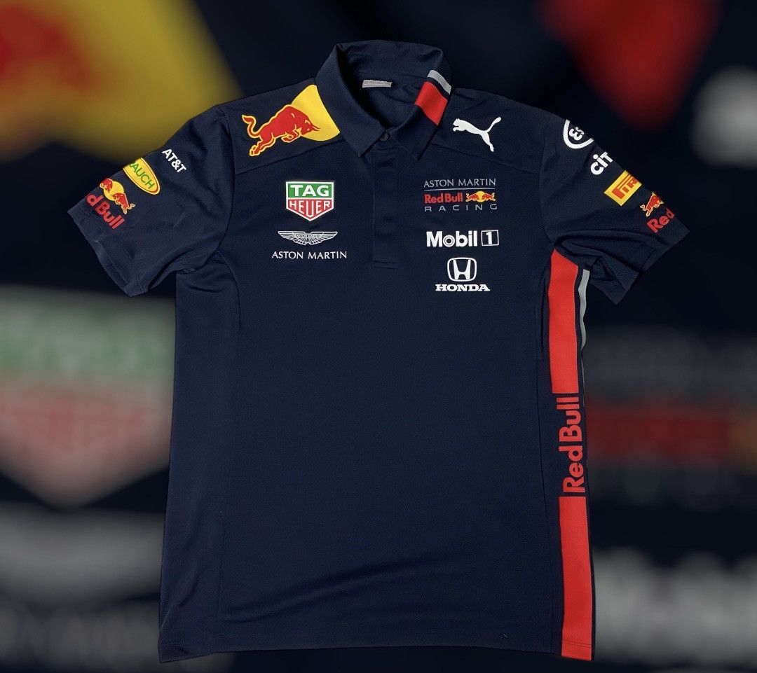 Formula 1 × Red Bull Puma Red Bull Formula one team racing polo t-shirt ...