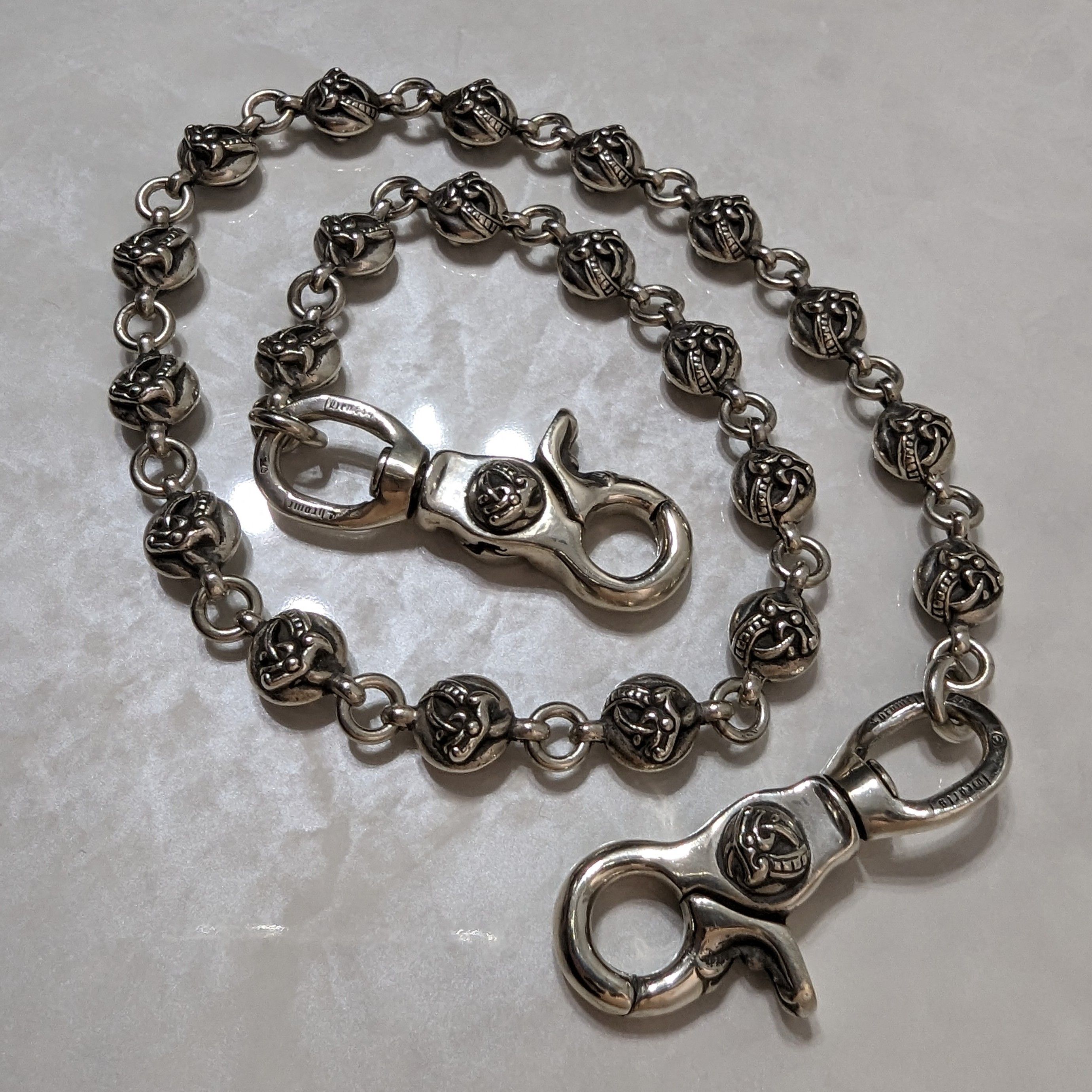 Chrome Hearts Chrome Hearts 2Ball Long Celtic Ball Wallet Chain | Grailed