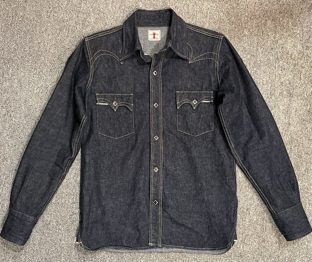 Samurai Jeans Samurai SWD-L01 Selvedge Denim Western Shirt | Grailed