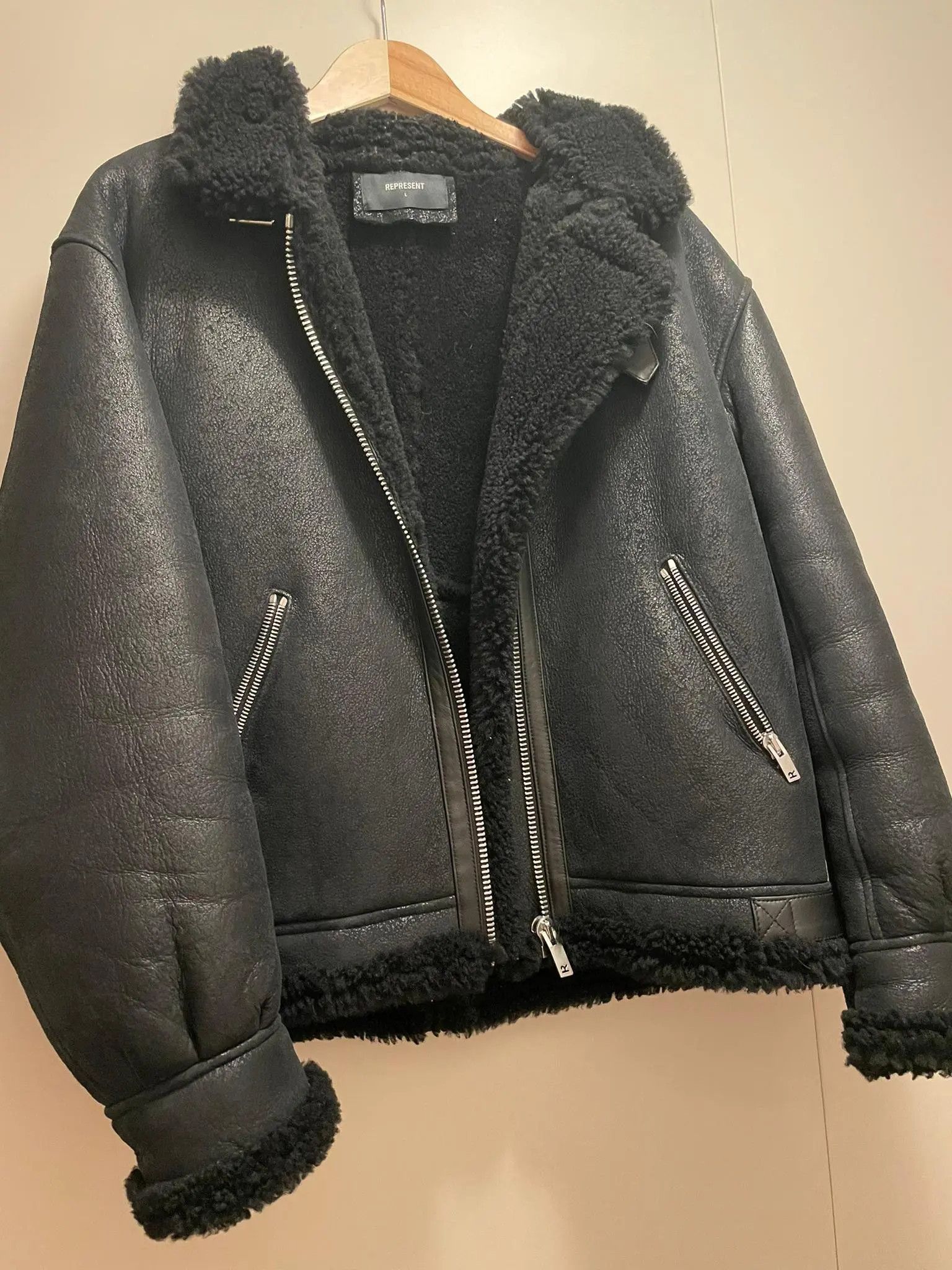 Represent Clo. REPRESENT SHEARLING JACKET | Grailed